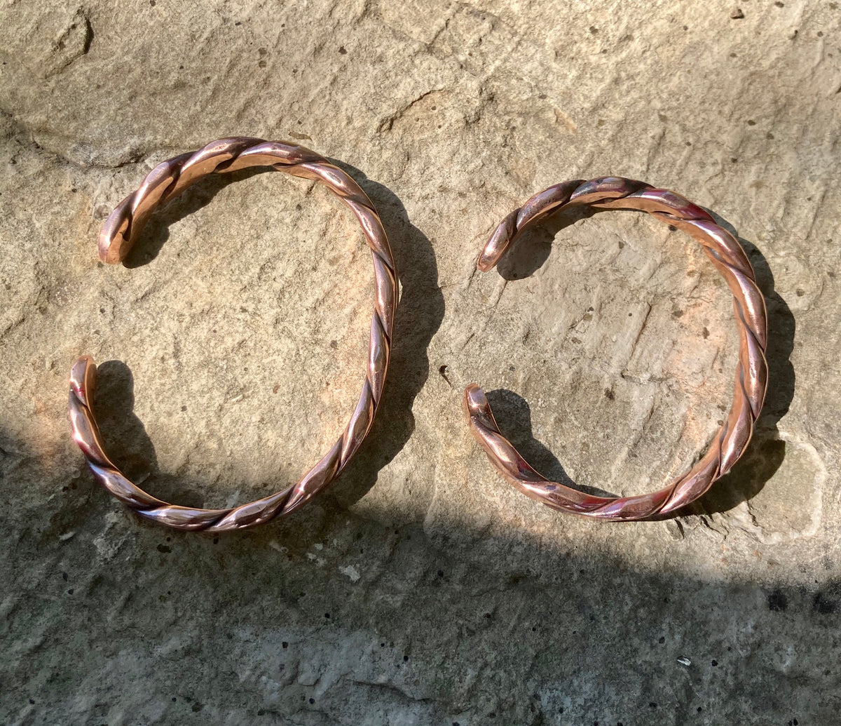 Heavy Copper Twist Bracelet – KT Silver Works